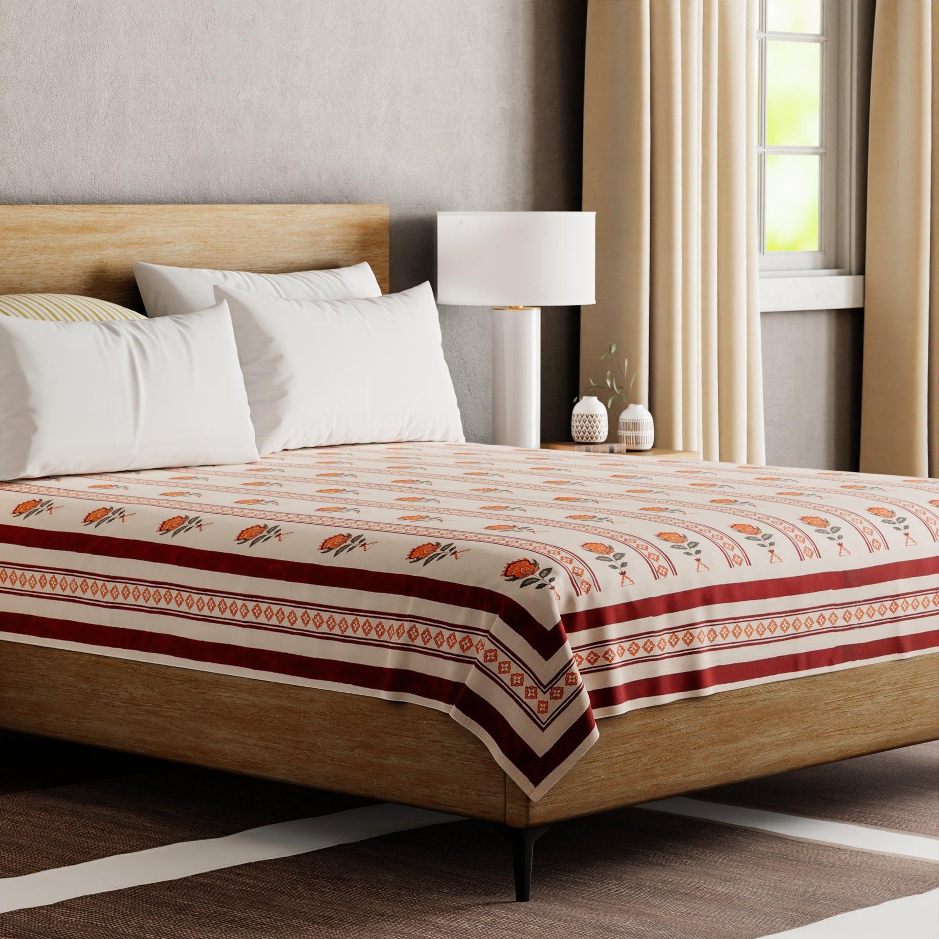 Buy Cotton Bed Covers in Single, Double & King Size – Eyaas